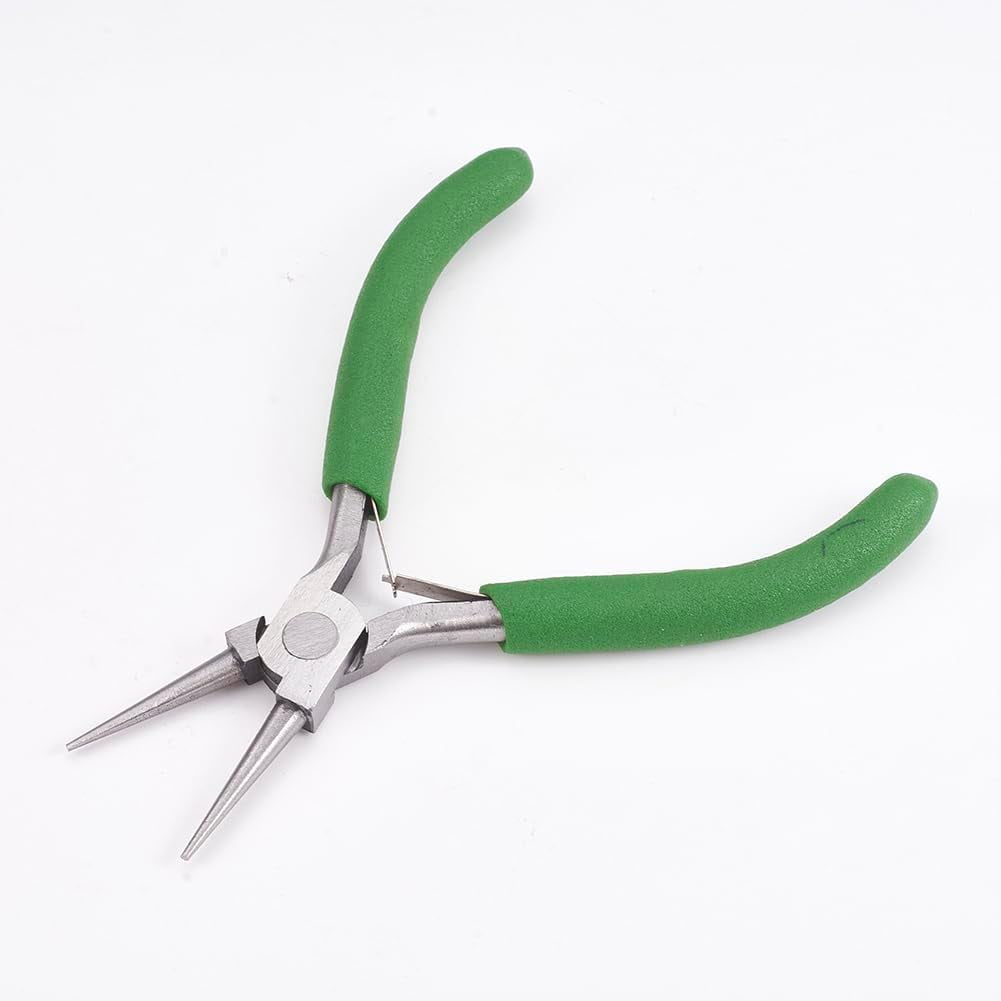 1Pc Round Nose Pliers 4.5 Inch Jewelry Pliers Green Jewelry Making ...