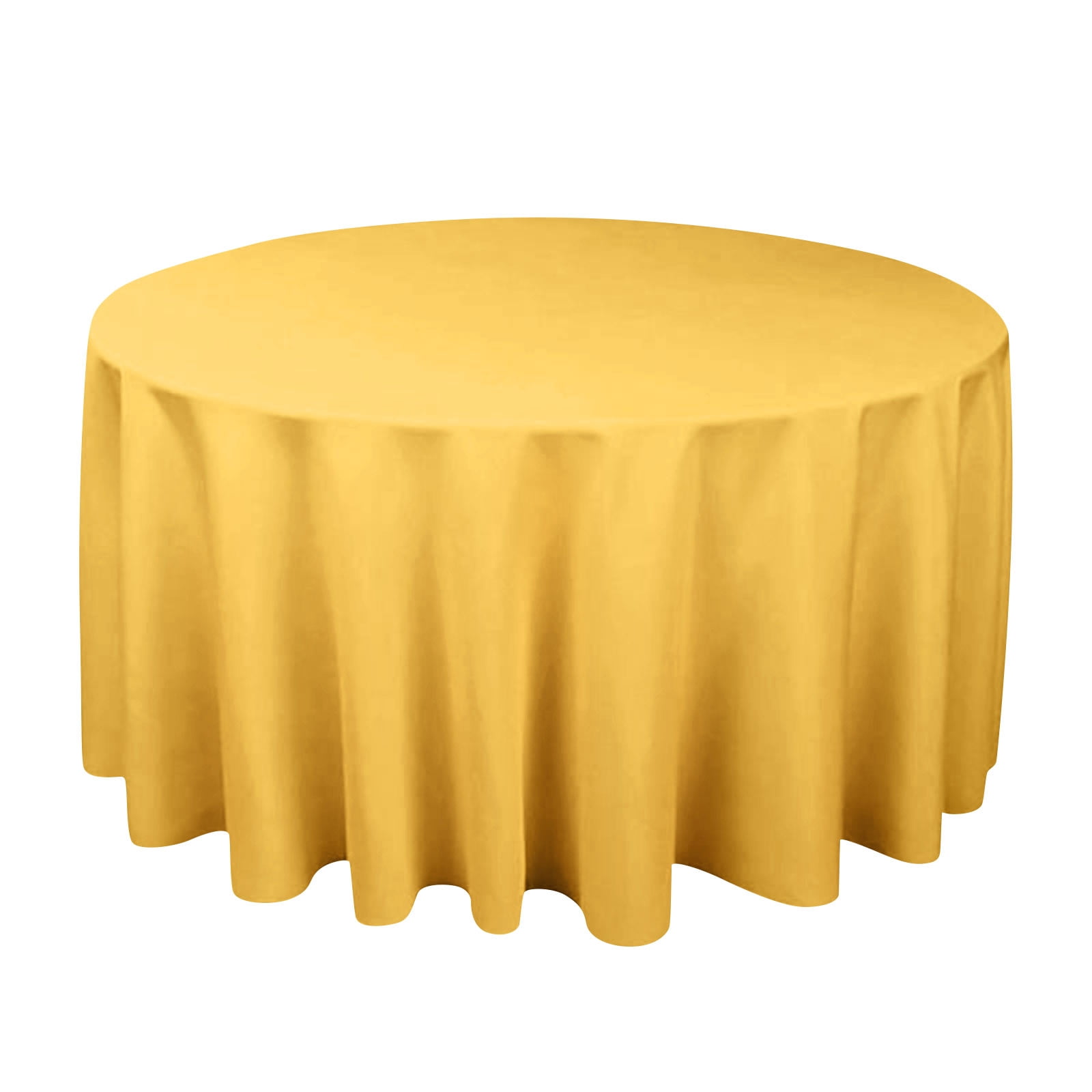 1Pc Round Tablecloth For Party Supplies - Thick Plain Weave Fabric In ...