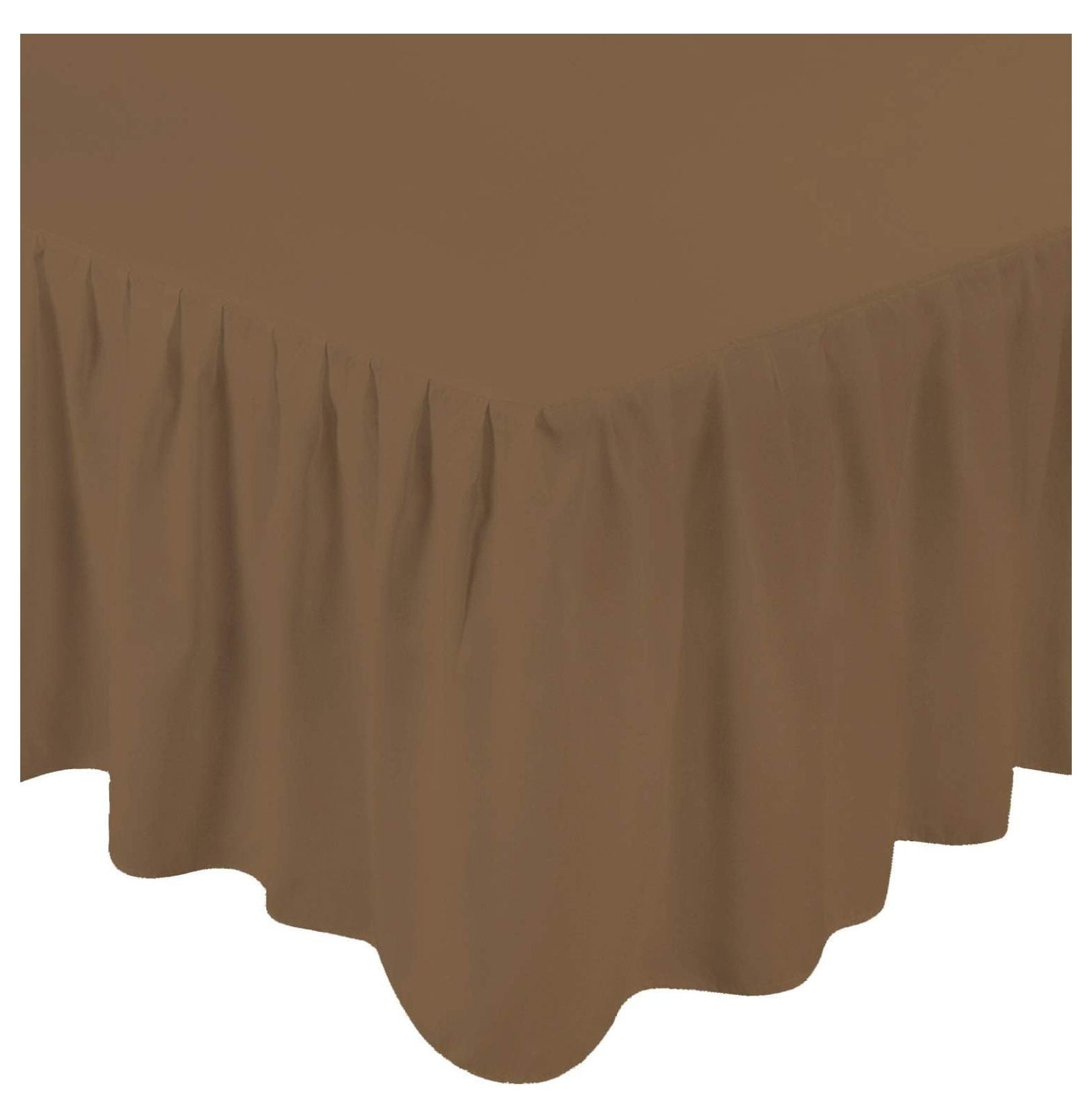1Pc Ruffled Bed Skirt King Size Taupe Color 14 Inch Drop 600 Thread ...