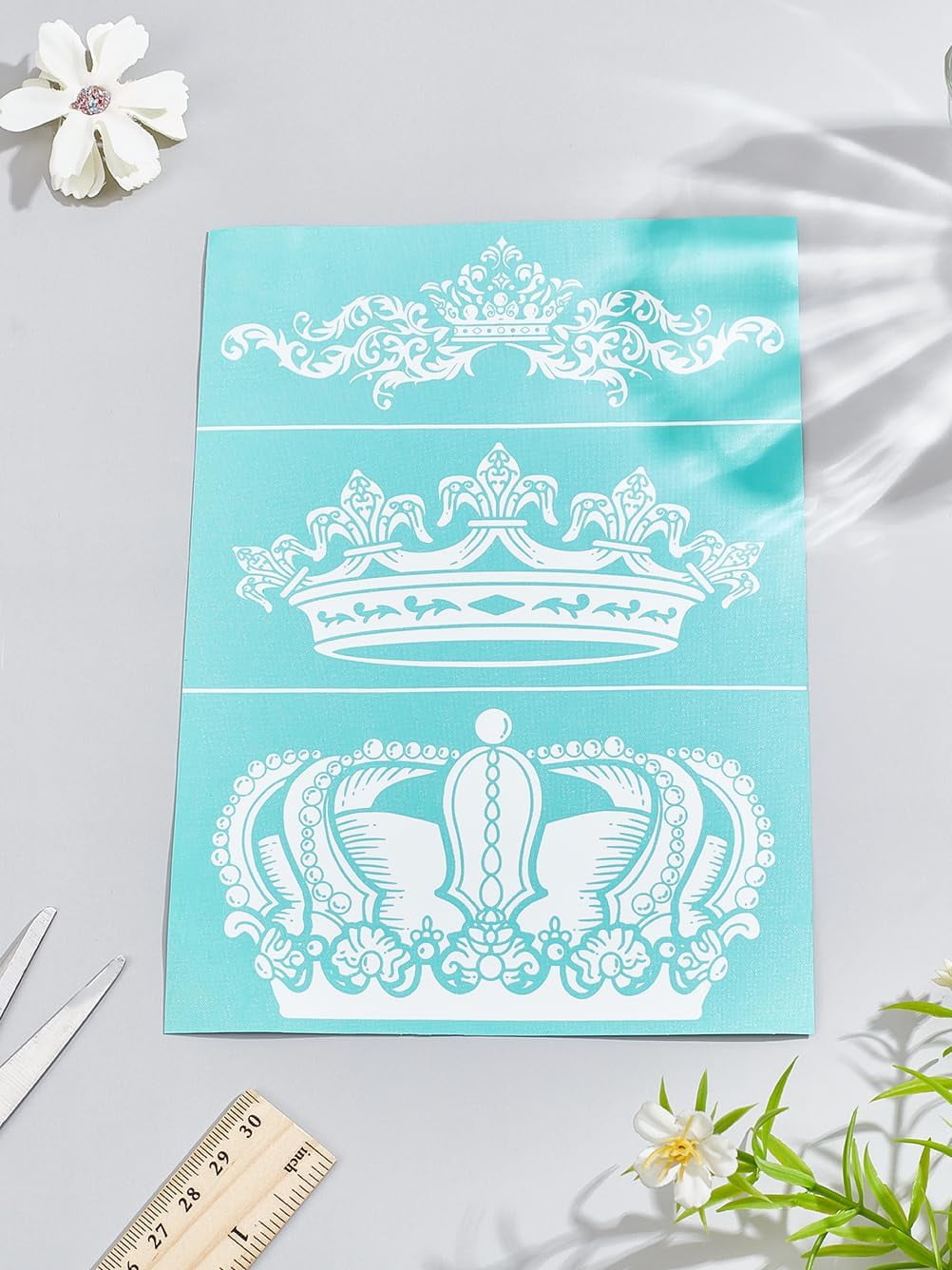 1Pc Self-Adhesive Silk Screen Printing Stencil Reusable Mesh Transfers ...