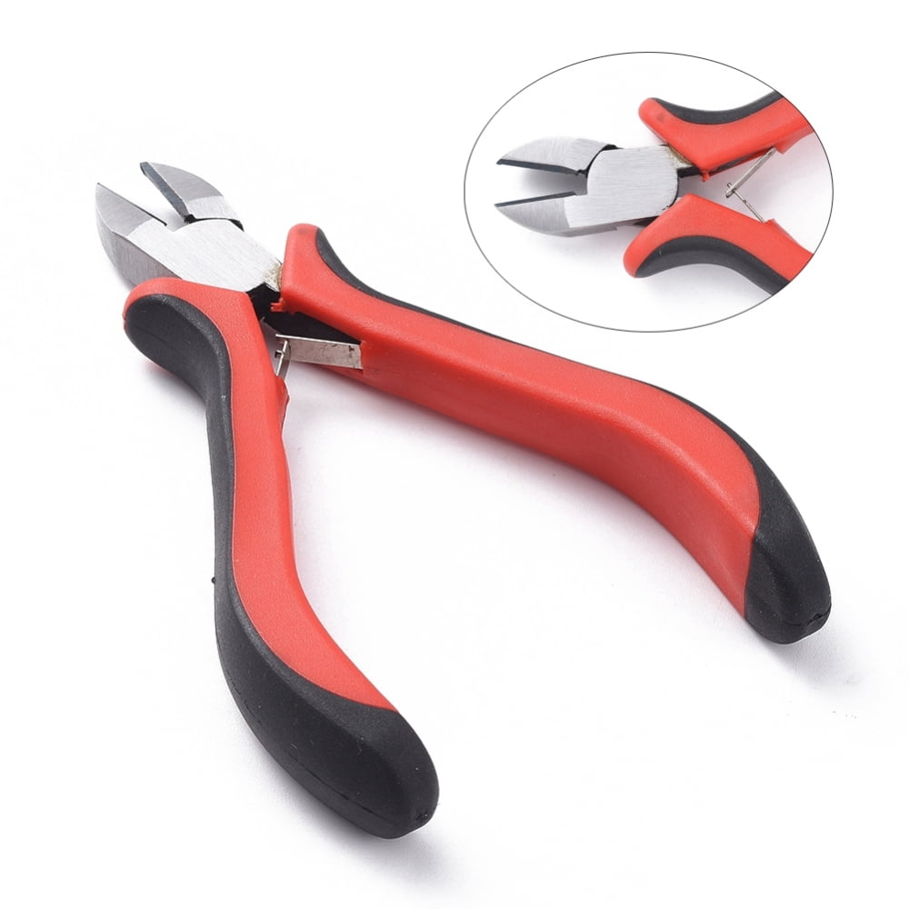 1Pc Side Cutting Pliers Carbon Steel Jewelry Making Tools Red Side ...