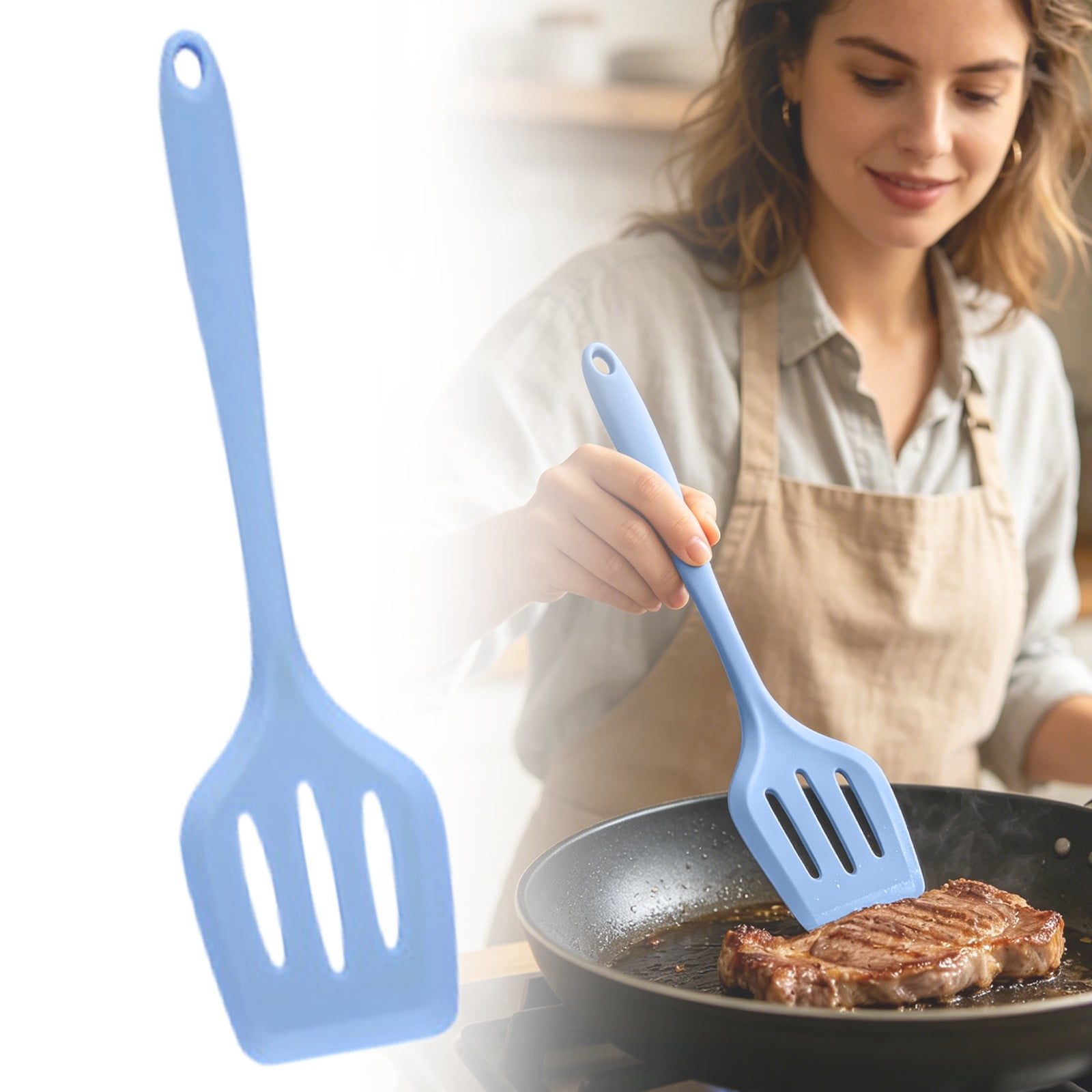 1Pc Silicone Spatula Silicone Spatula Silica Gel For Kitchen Cooking ...