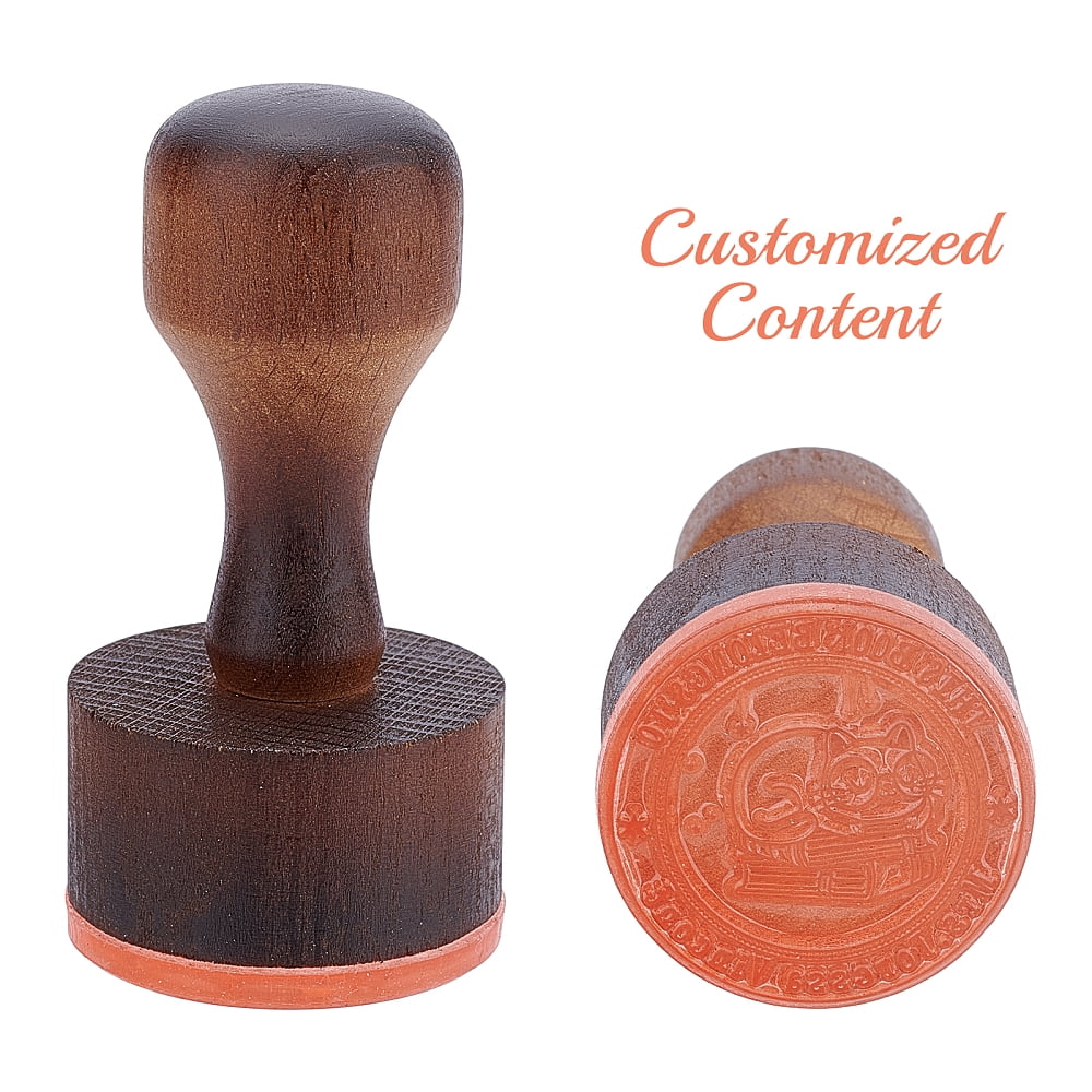 1Pc Silicone Wax Seal Stamp with Wood Handle for Post Decoration DIY ...
