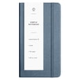1Pc Silver Blue Aesthetic Mini Notepad, Soft Lined Writing Notebook 160 ...