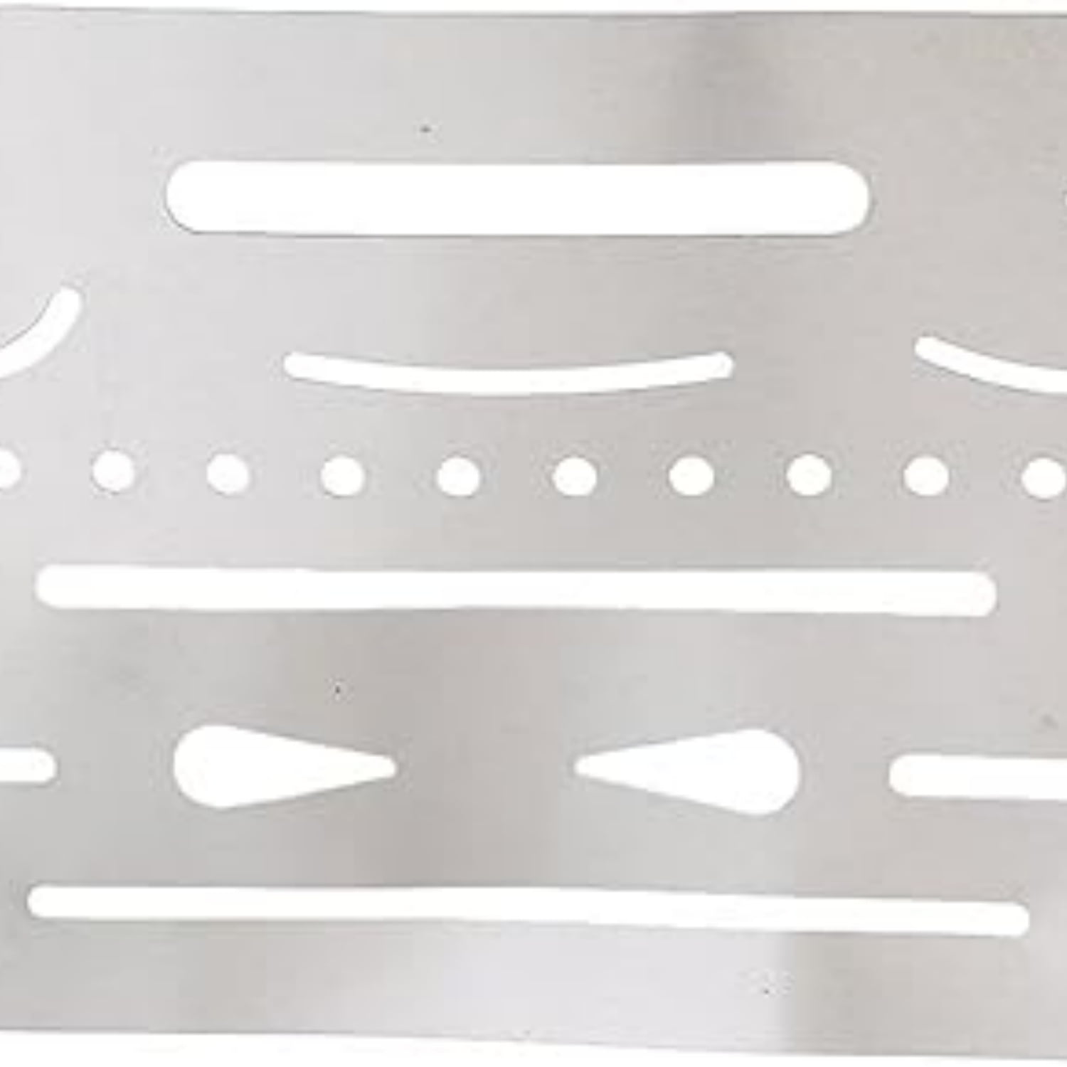 1Pc Silver Stainless Steel Erasing Shield 26 Apertures Letter Craft ...