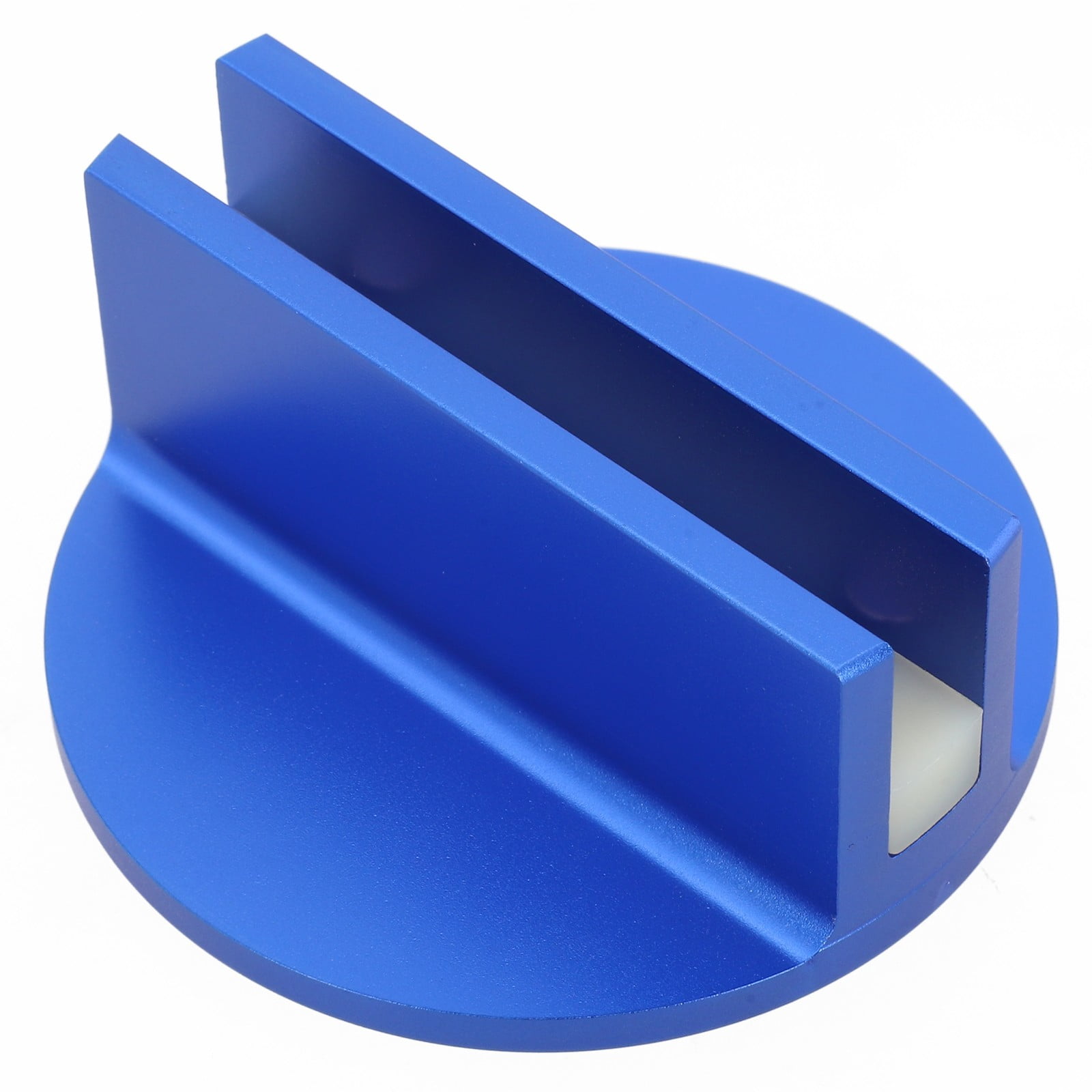1Pc Slotted Magnetic Pad Weld Frame Rail Adapter Blue For Lifting Jacks ...
