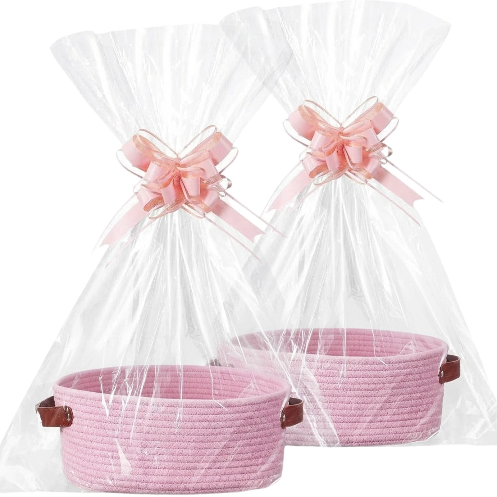 1Pc Small Baskets for Gifts Empty, Small Woven Basket with Gift Bag and ...