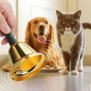 NICEXMAS Extra Loud Hand Call Bell Wooden Handle Metal Handheld Bell ...