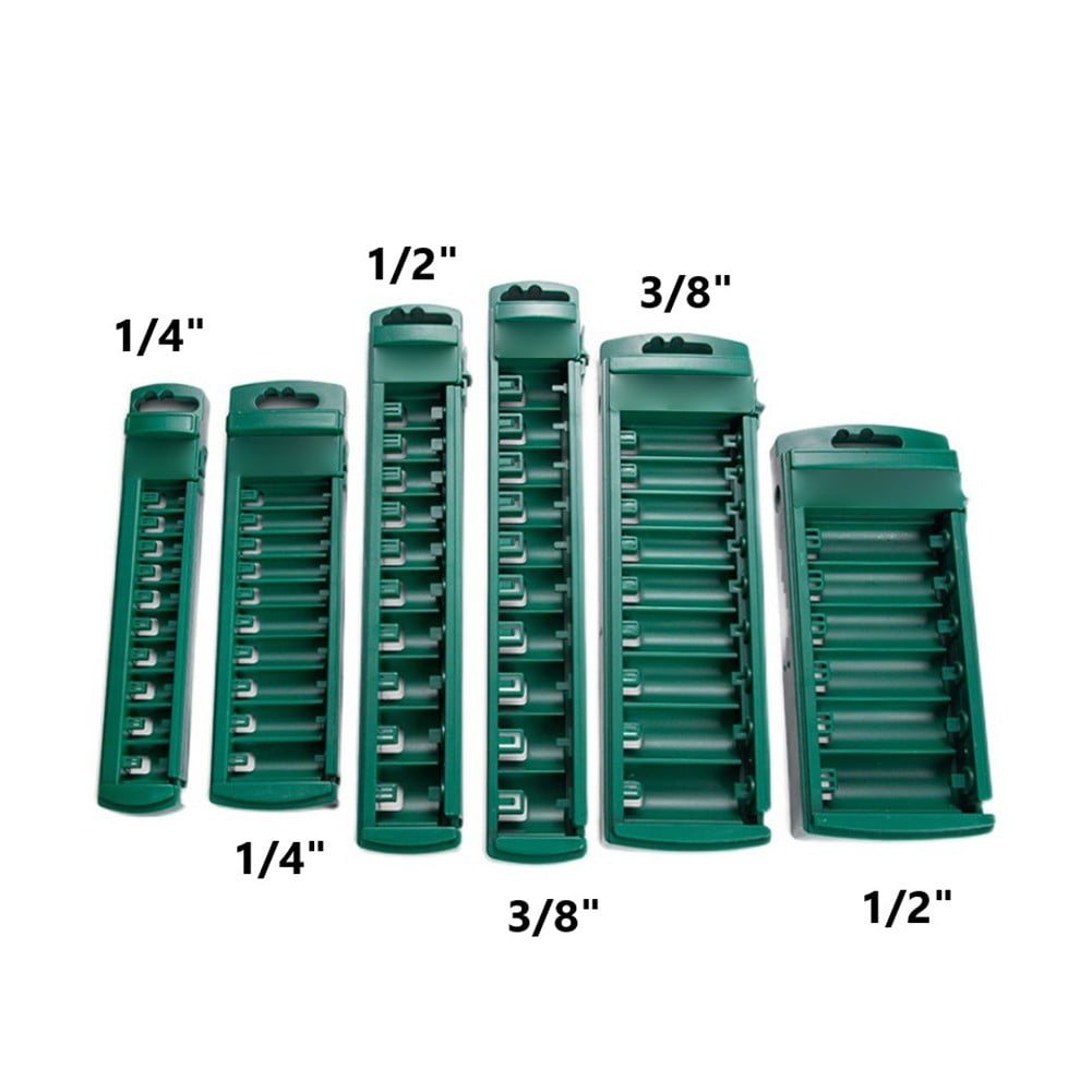 1Pc Socket Organizer Box 3/8 1/4 1/2Inch Drive Abs Plastic Socket Clip ...