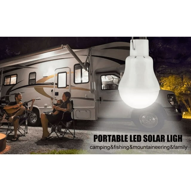 1Pc Solar Bulbs Lights Indoor Outdoor Energy Saving Bulb for Garden ...