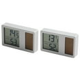 1Pc Solar Thermometer Hygrometer Portable Temperature Detection ...