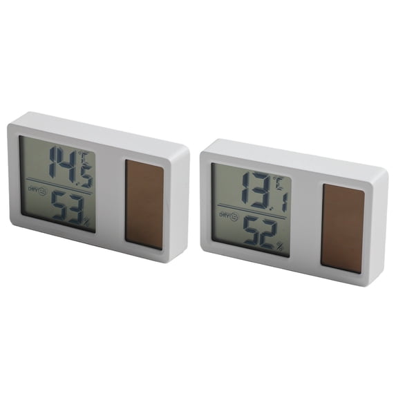 1Pc Solar Thermometer Hygrometer Portable Temperature Detection ...