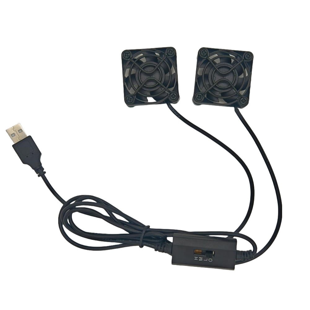 1Pc Speed-Adjustable Dual Fan Usb Fan 40Mm Usb Cooling Dual Fan Ip68 ...
