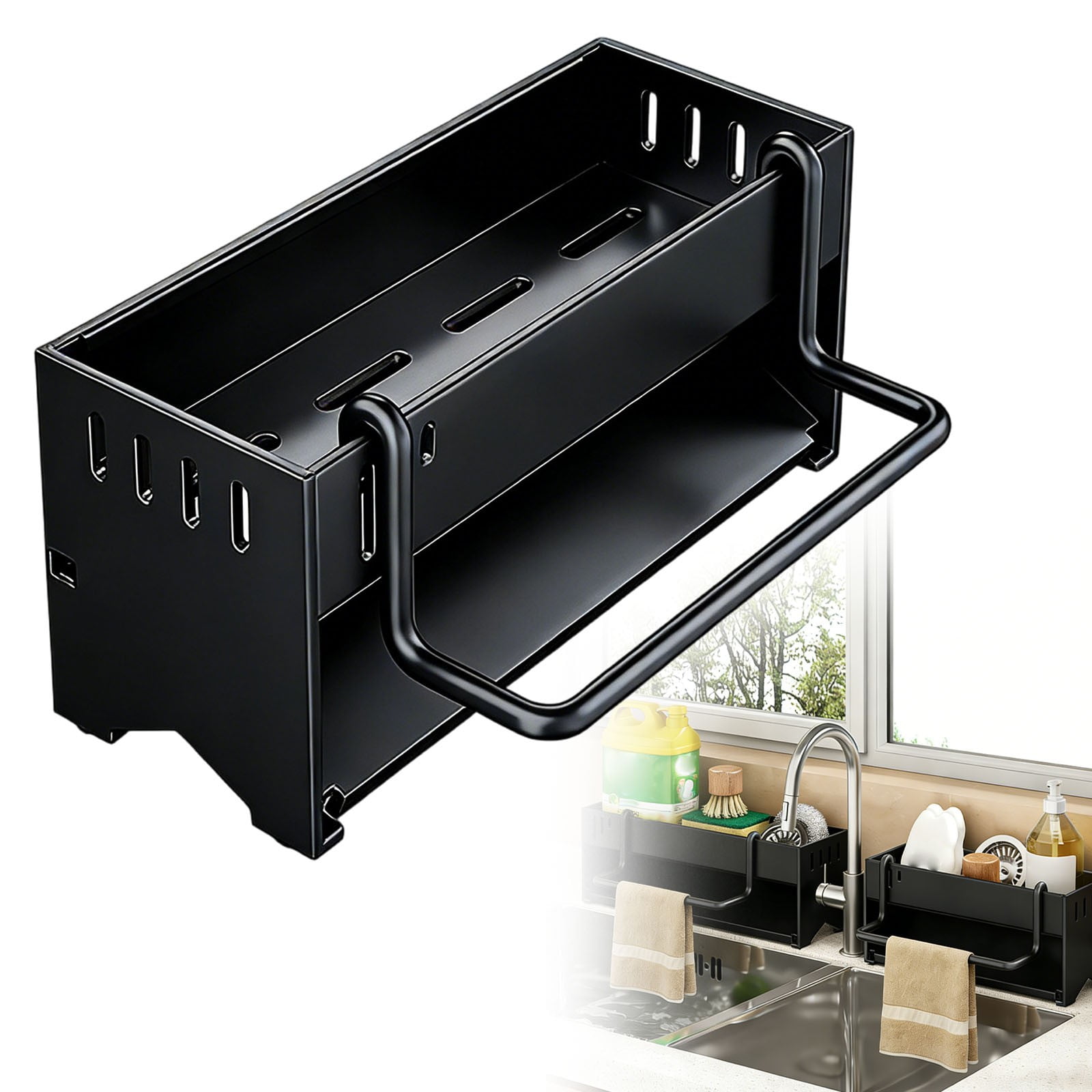 1Pc Sponge Holder for Kitchen Sink,Sponge Holder and Sink Organizer ...