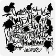1Pc Stain and Splatter Stencil Messy Writing Stencil Plastic Splatters ...