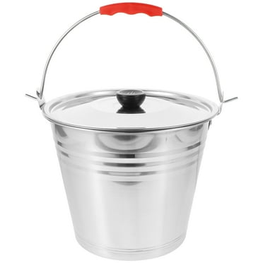 AmeriHome XLarge Stainless Steel Bucket Set – 3 Piece - Walmart.com