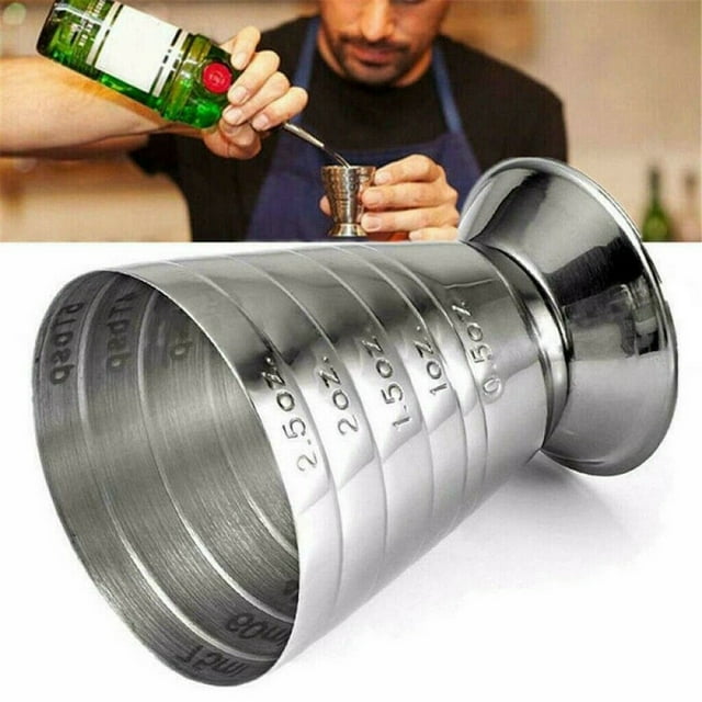 1Pc Stainless Steel Cocktail Jigger Measuring 75ml Measure Cup - Jigger ...