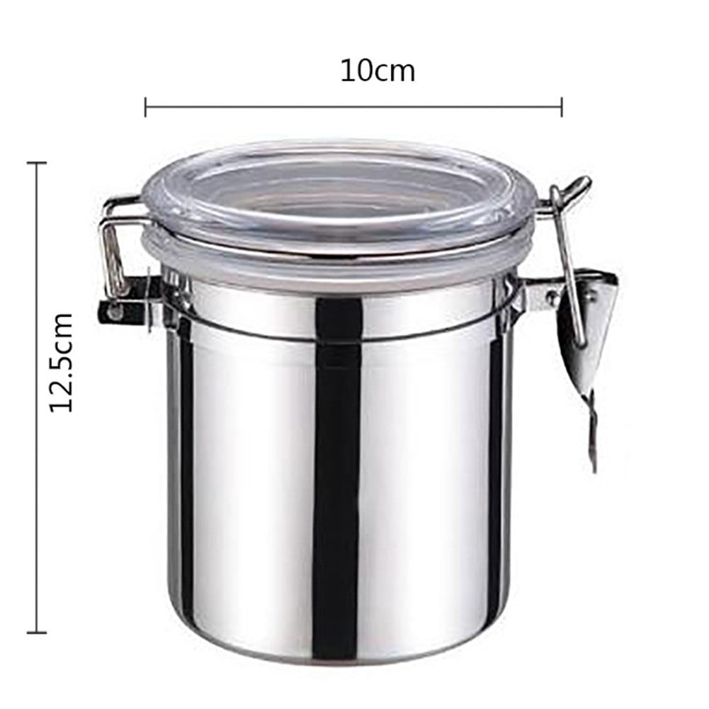 1Pc Stainless Steel Container For Nuts Grains Beans Tea Flour Cereal ...