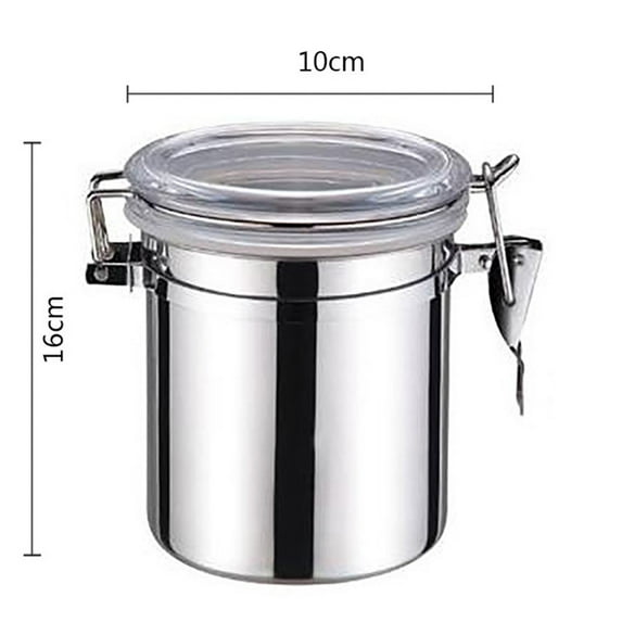1Pc Stainless Steel Container For Nuts Grains Beans Tea Flour Cereal ...