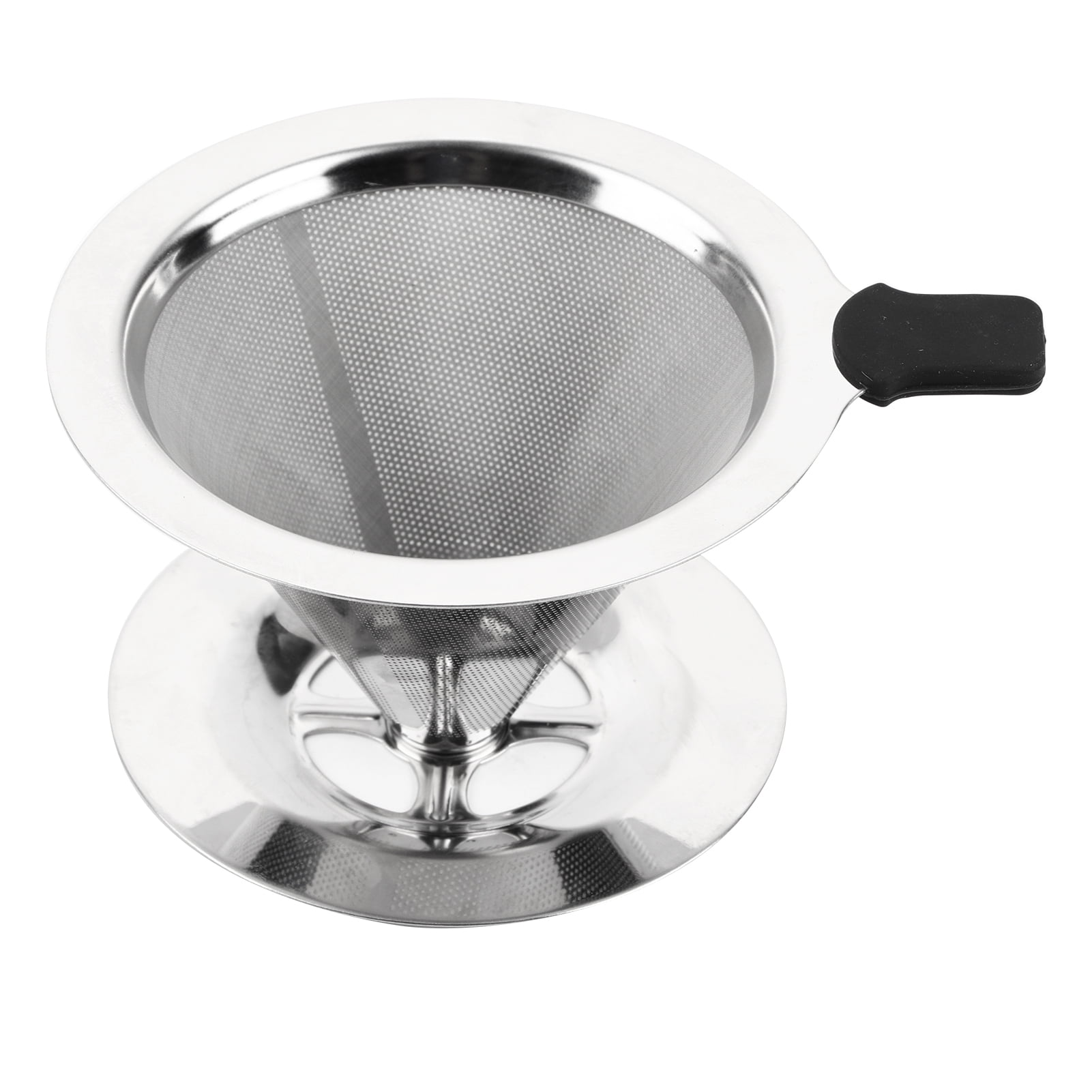 1Pc Stainless Steel Pour Over Coffee Dripper Double Layer Mesh Filter ...