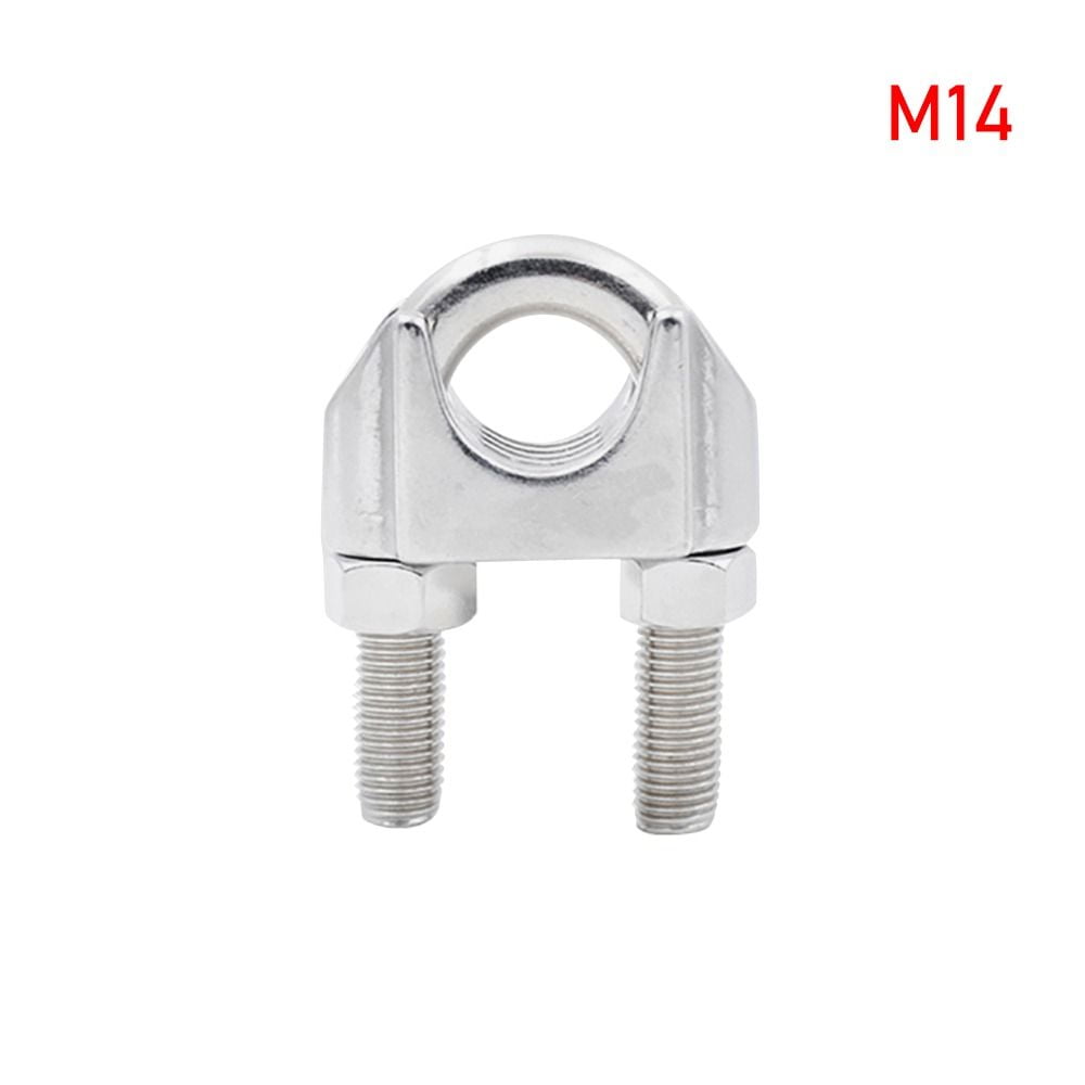1Pc Steel Wire Rope Fixing Clip U Type Hardware Wire Rope Sleeve M2/3/4 ...