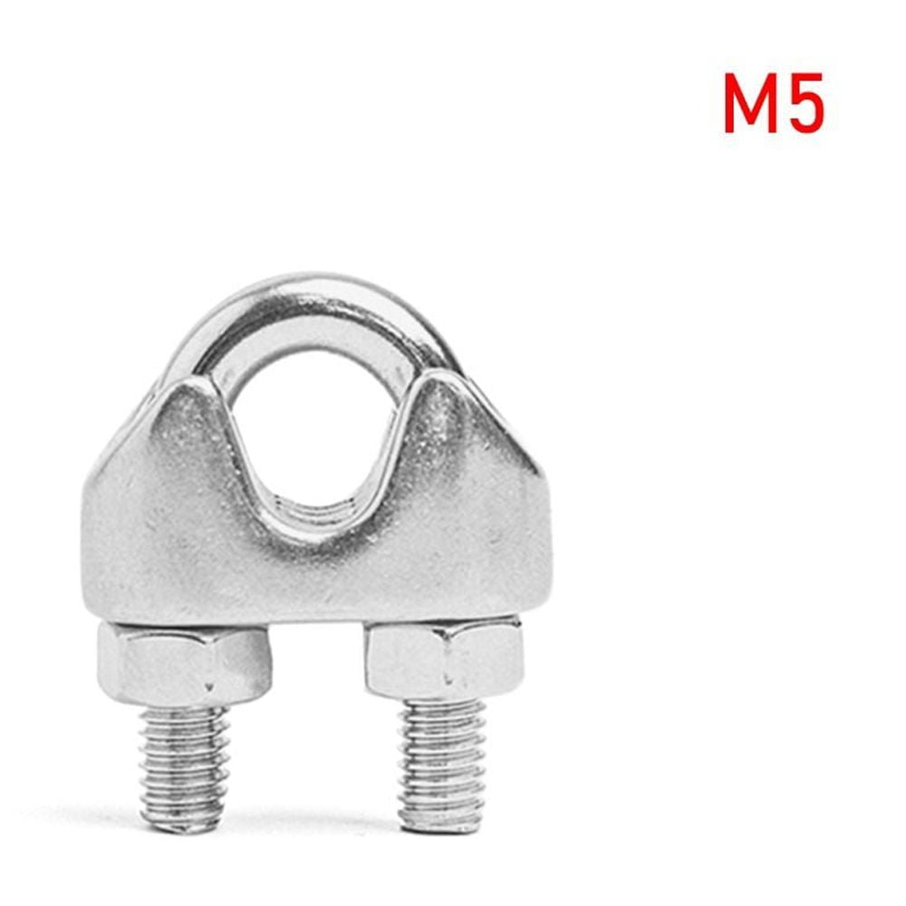 1Pc Steel Wire Rope Fixing Clip U Type Hardware Wire Rope Sleeve M2/3/4 ...
