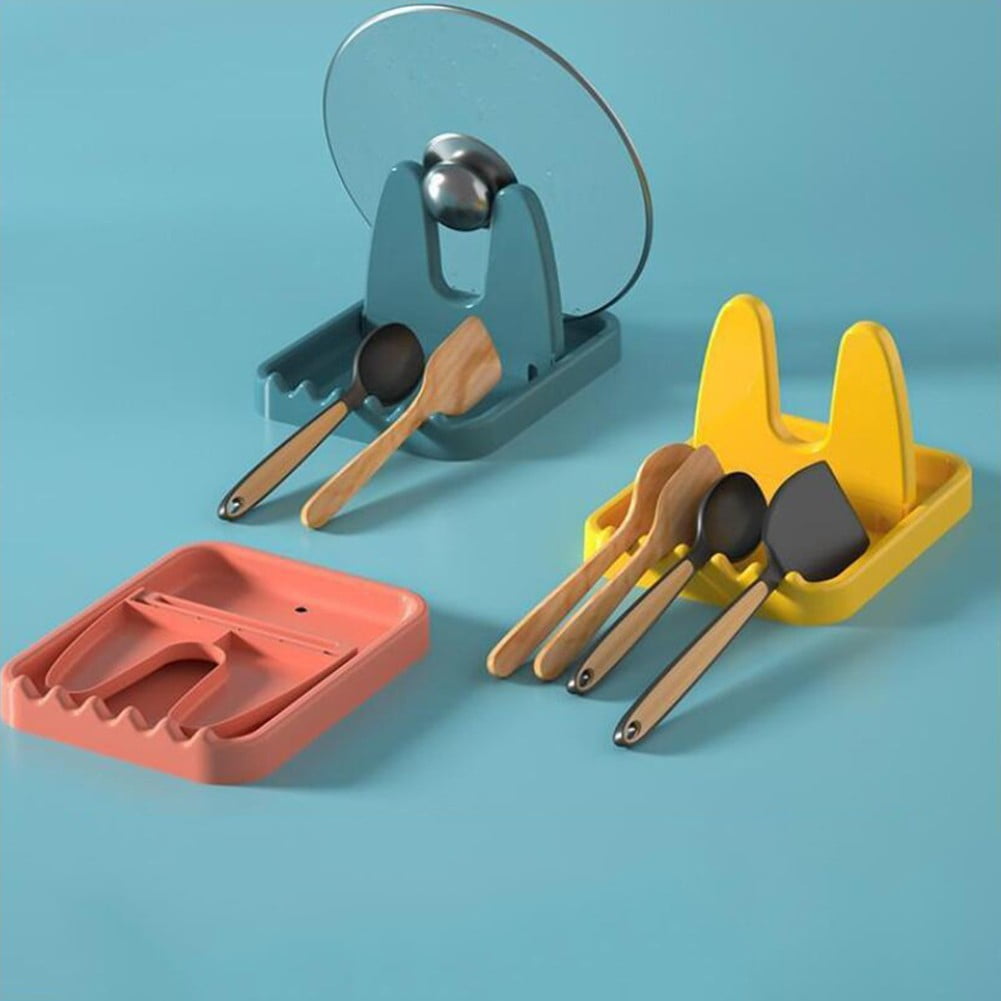 1Pc Storage Holder Spoon Rest Pot Lid Holder Organizer Storage Kitchen ...