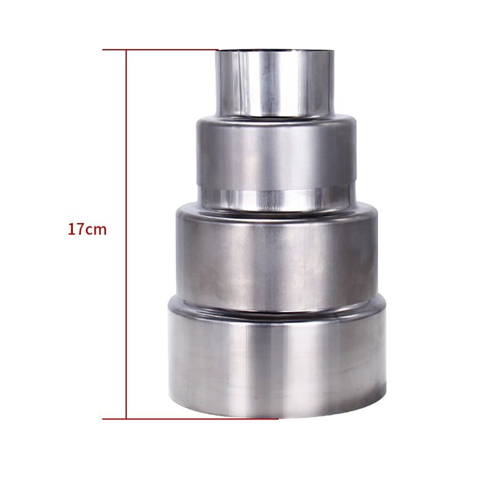 1Pc Stove Pipe Extension Reduction Connector Stainless Steel Flue Pipe ...