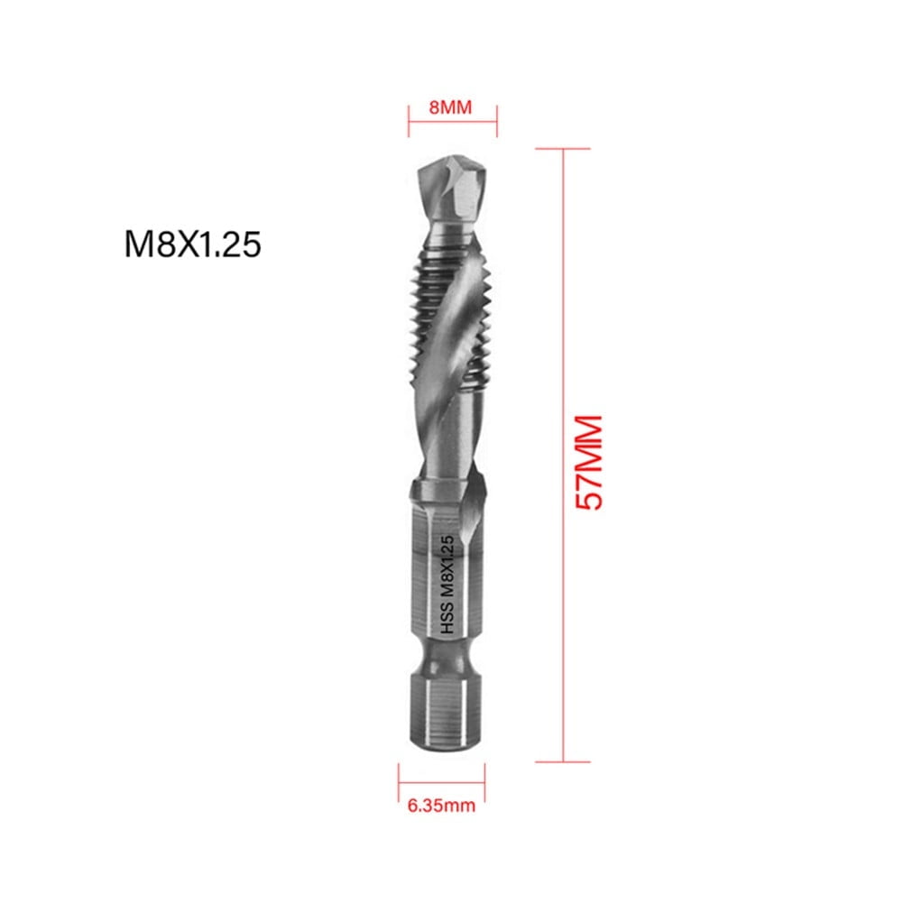 1Pc Tap Drill Bit Hex Shank Thread Metric Tap Drill Bits Screw Machine ...