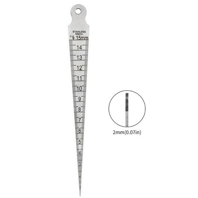 1Pc Taper Gauge Feeler 1-15mm Stainless Steel Gap Hole Measuring Tool ...