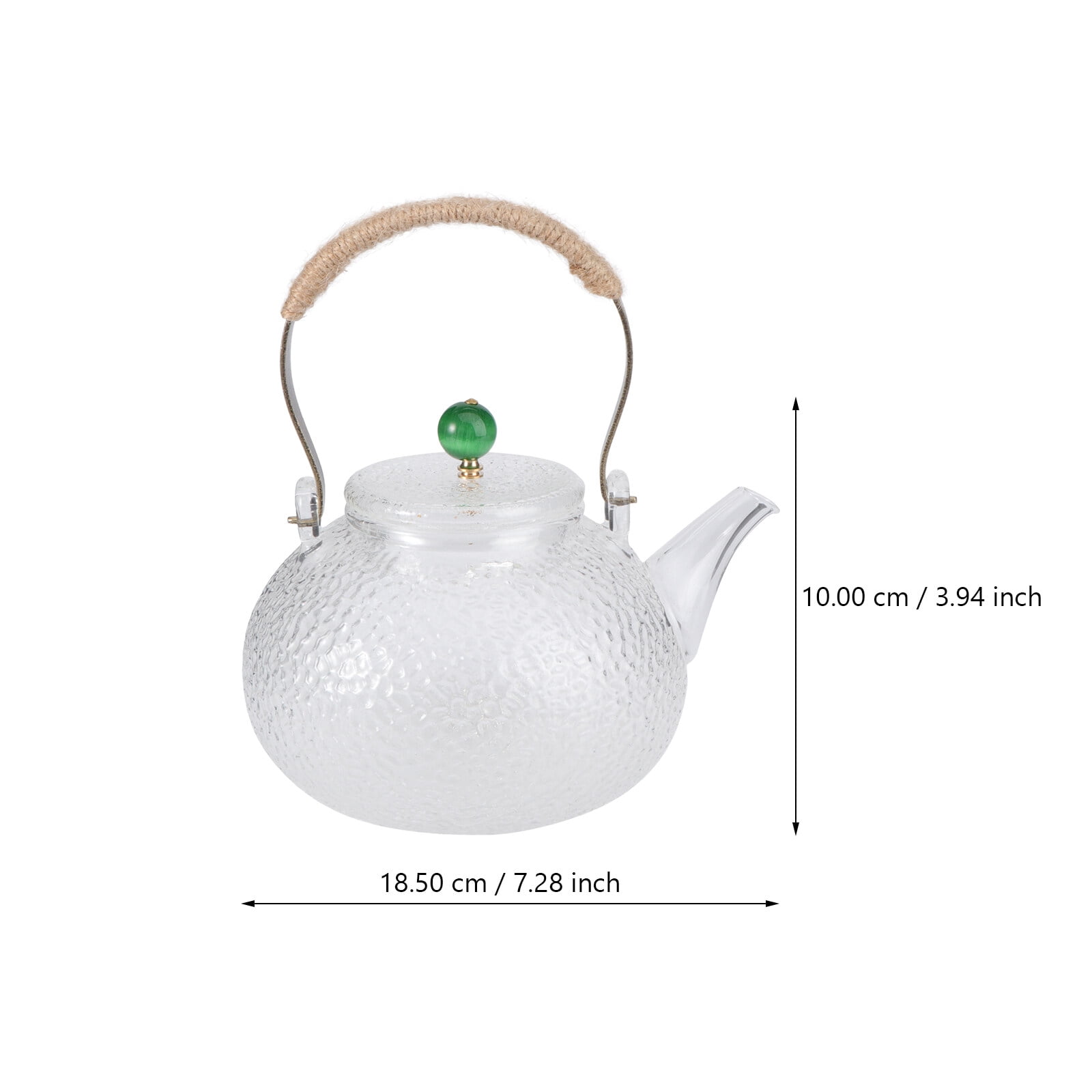 1Pc Teapot Glass Steaming Teapot High Temperature Boiled Teapot Boiling ...
