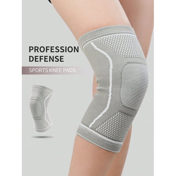 1Pc Thickened Wormwood Knee Braces - High Elastic Knitted Thermal Knee ...