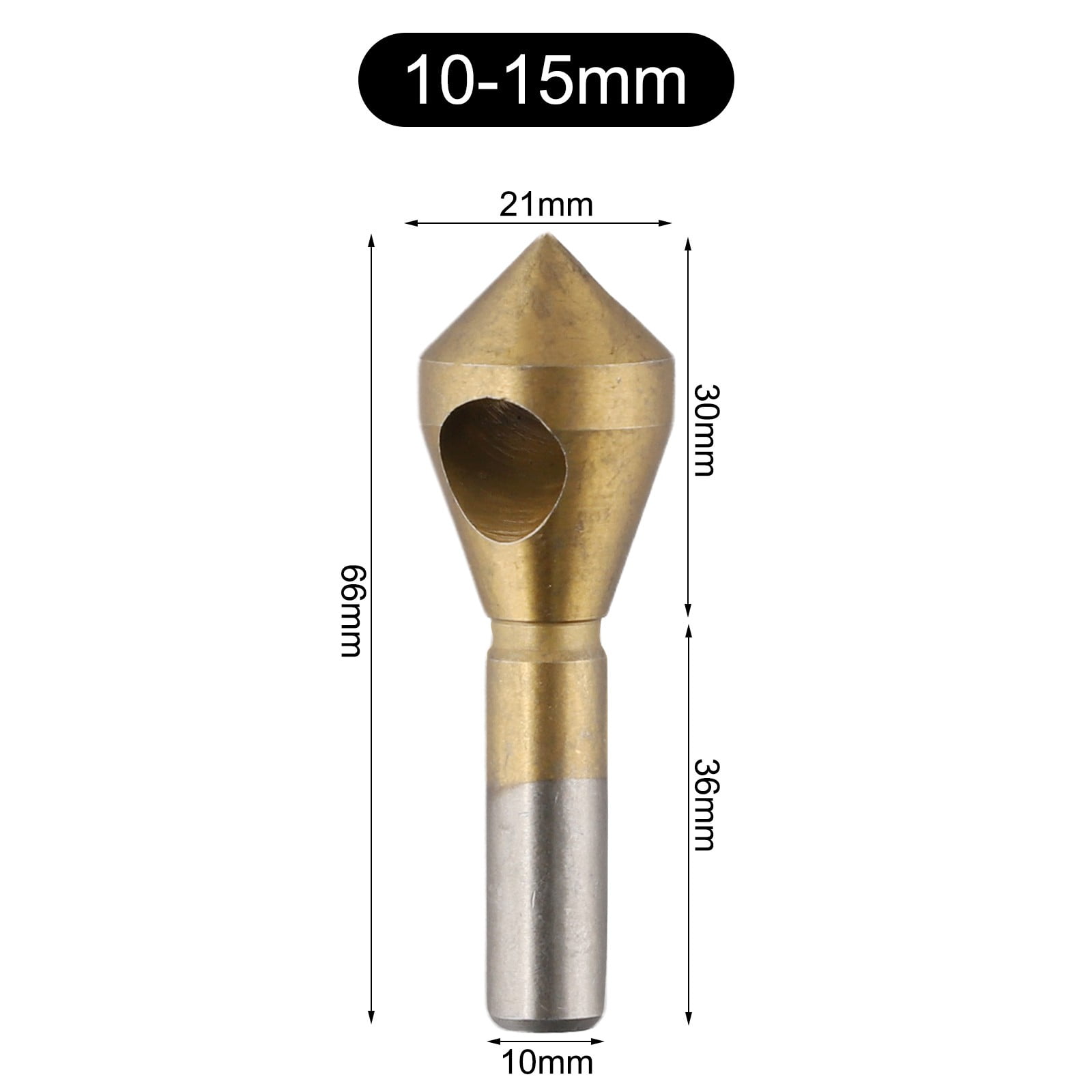 1Pc Titanium Countersink Deburring Drill Bit Hole Cutter Metal ...