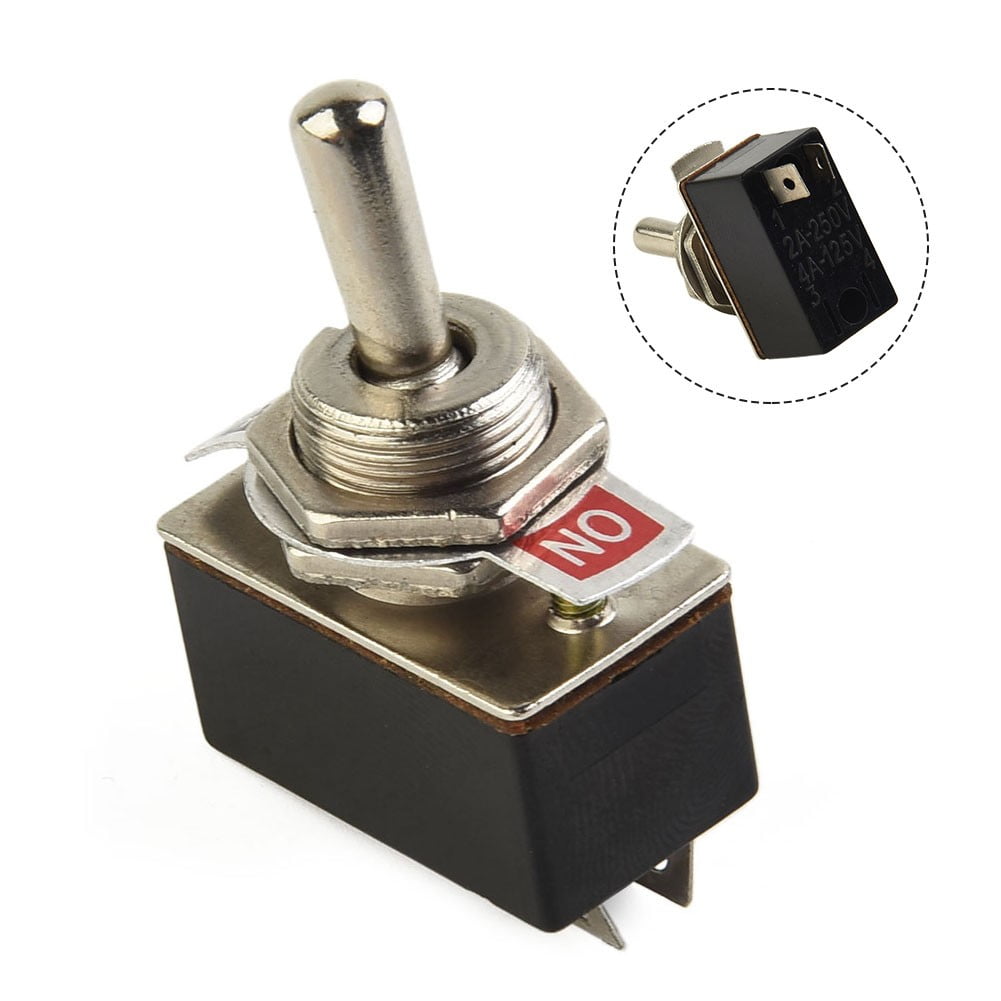 1Pc Toggle Switch Spst 6A/125V 2-Foot On/Off Prewired Rocker Toggle ...