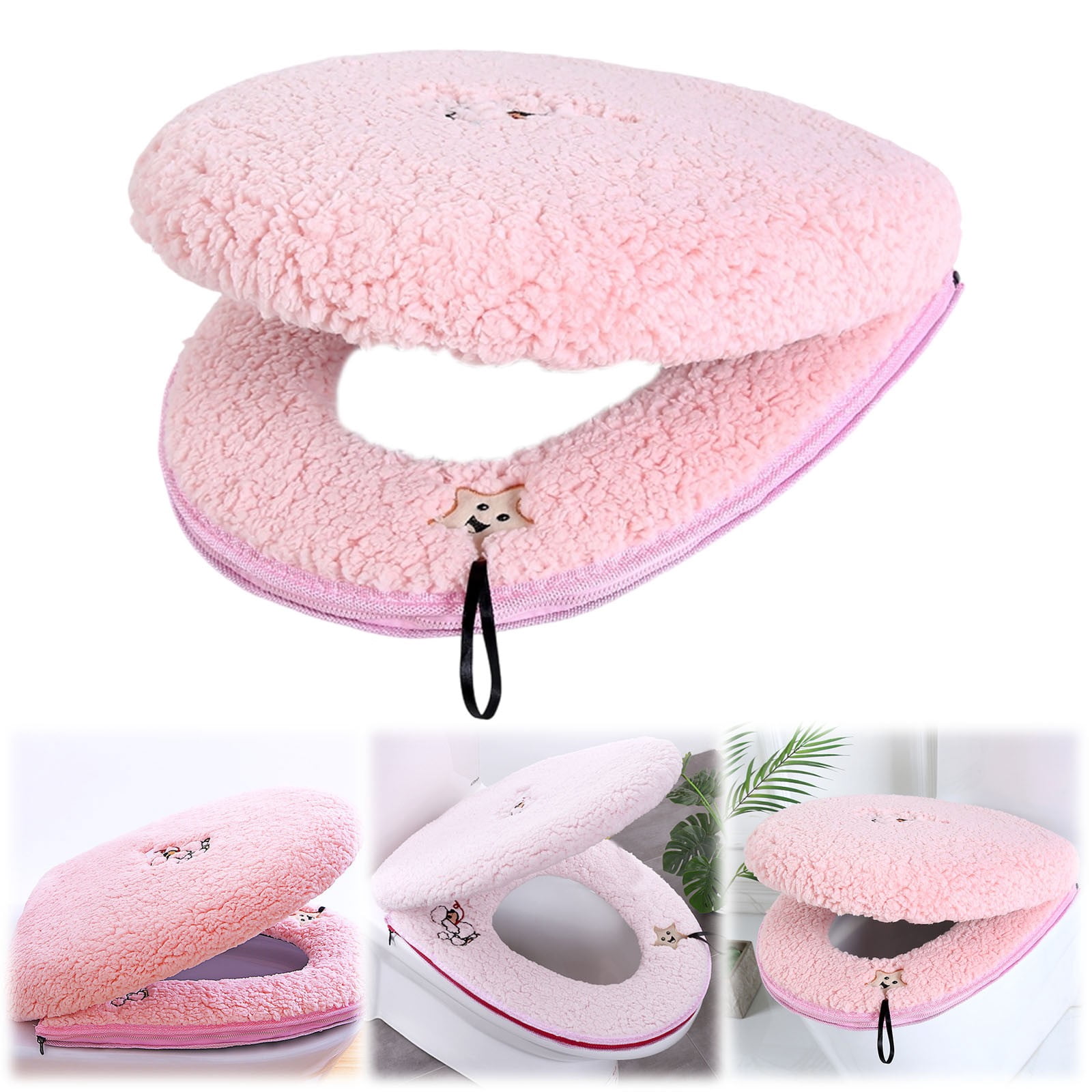 1Pc Toilet Seat Cover & Toilet Lid Cover for Bathroom,Soft Thick Warmer ...