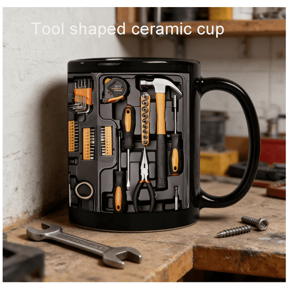 1Pc Toolbox Coffee Mug, The Ultimate Mechanic's Toolbox Mug, 11OZ ...