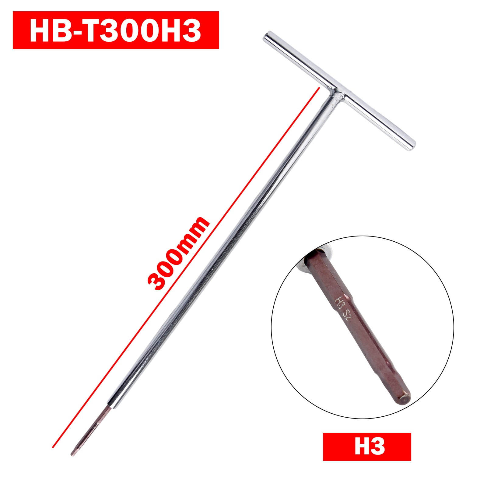 1Pc Torx Hexagon Screwdriver Wrench T-shaped Driver Wrench Key Inner Hex Spanner H3-T40 For ...