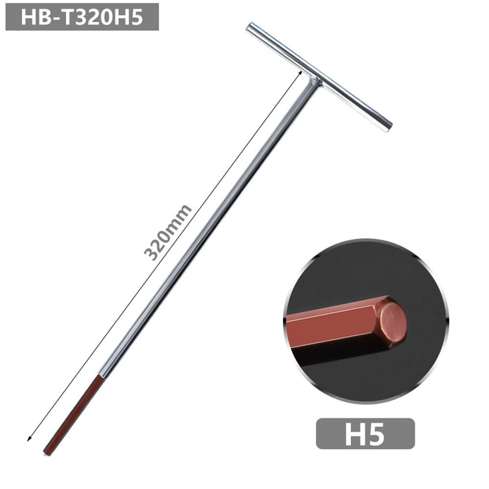 1Pc Torx Hexagon Screwdriver Wrench T-shaped Driver Wrench Key Inner Hex Spanner H3-T40 For ...