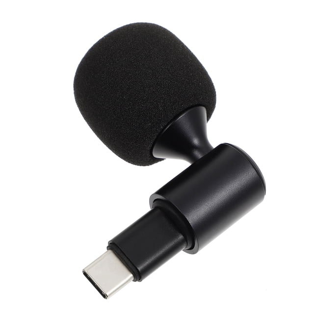 1Pc Type-C Microphone Mobile Phone Recording Microphone Live Streaming ...