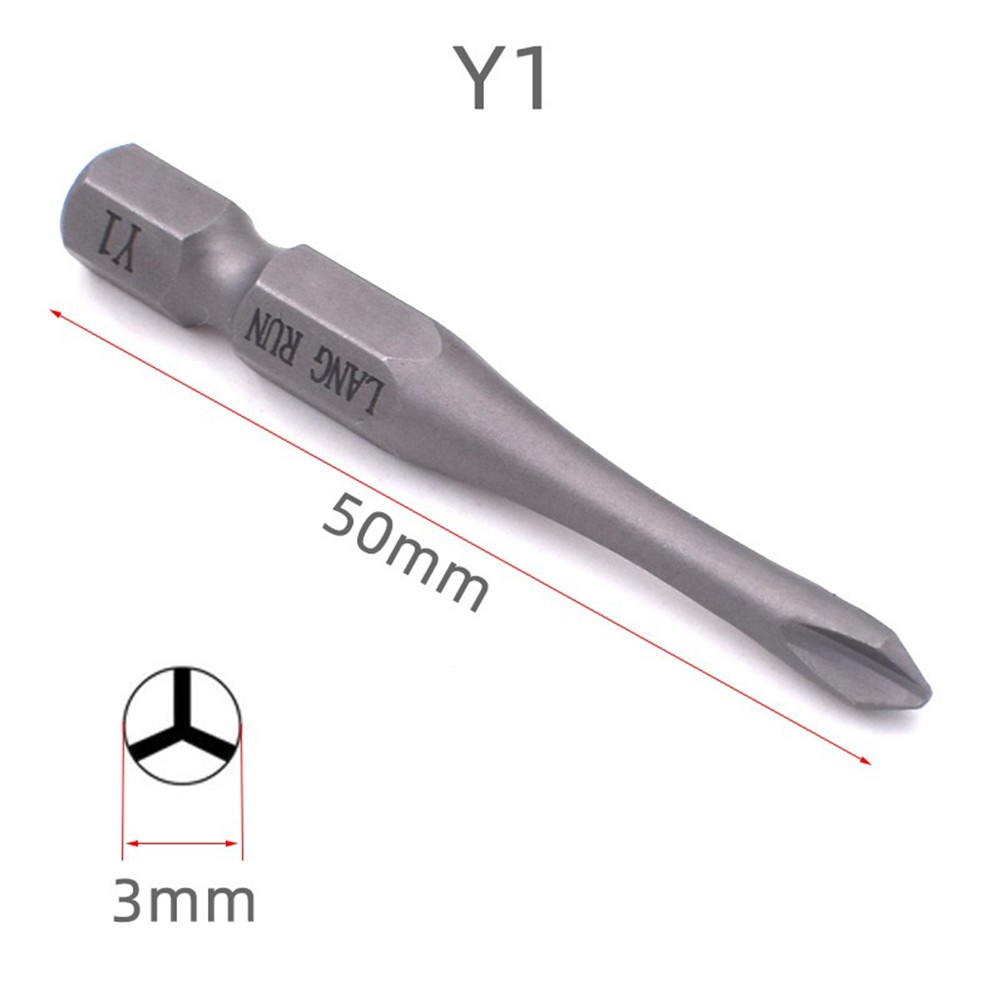 1PC U4 U5 U6 U7 U8 50mm U-Y-Type Thiangle Screwdriver Bit Electric Screw Driver U-Y-Type ...