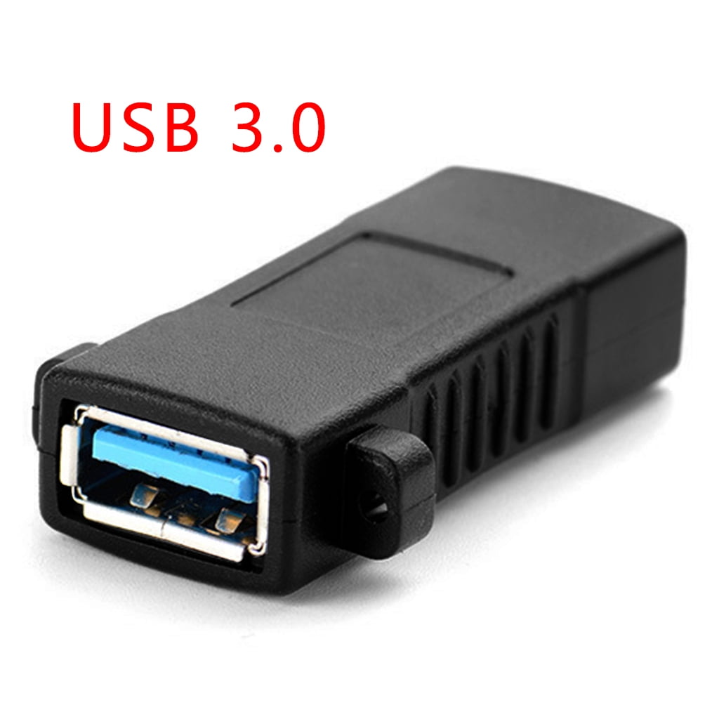 1Pc USB Female to Female Adapter with Screw Holes 2.0 3.0 Female To ...