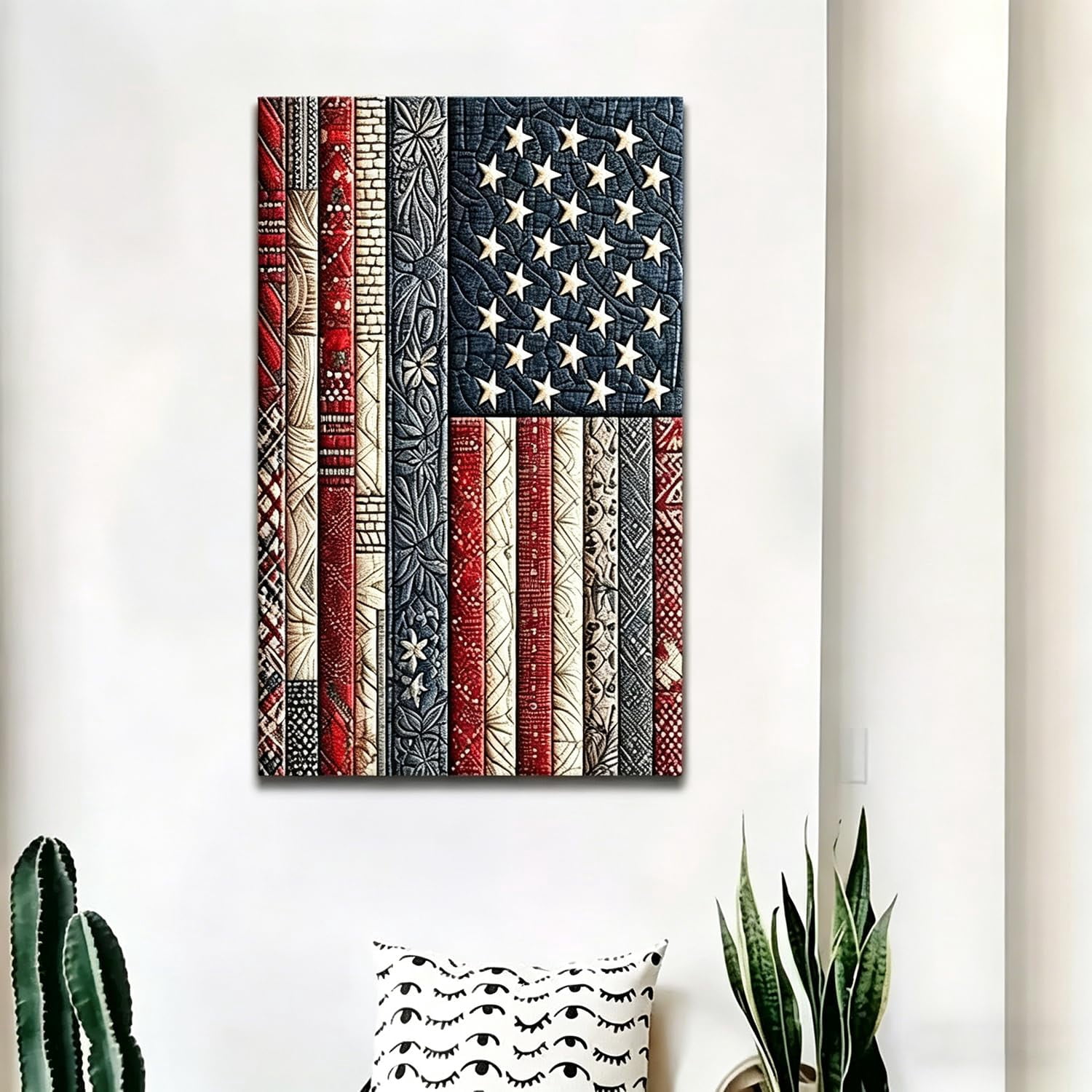1Pc Vintage Retro American Flag Wall Art, 2026 Edition 250th ...