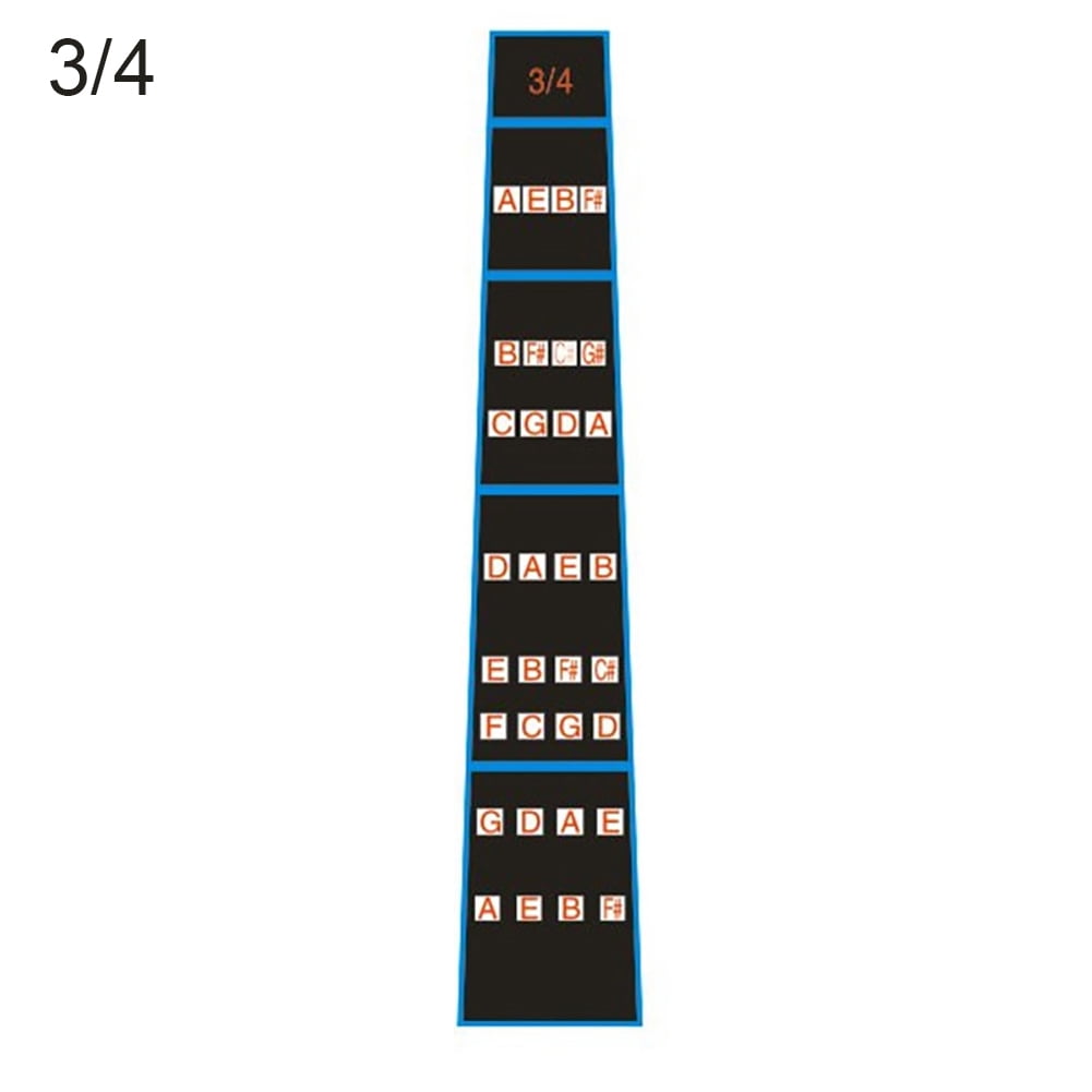 1Pc Violin Scale Stickers, Beginner Practice 4/4 3/4 Violin Fingerboard ...