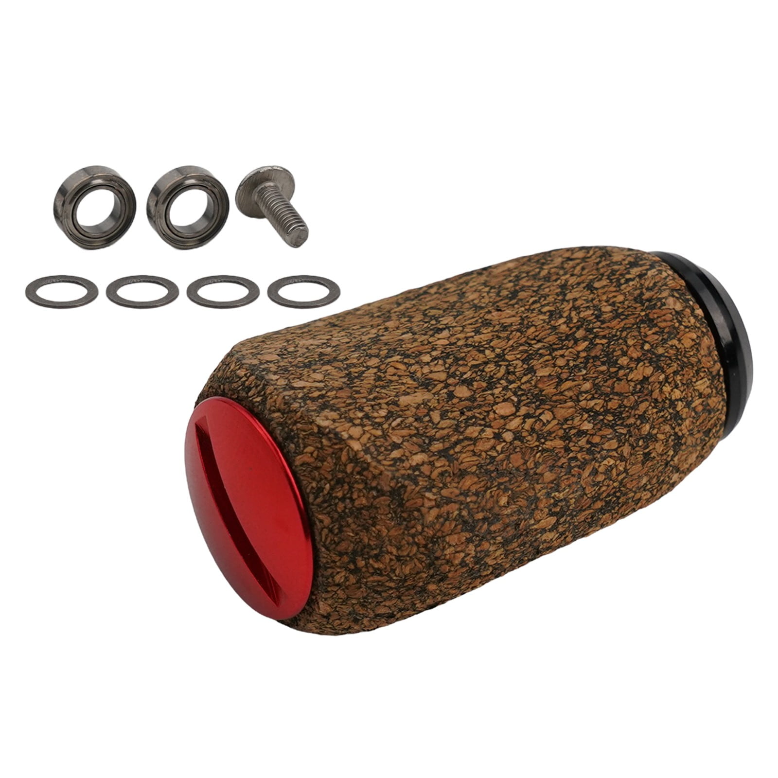 1Pc Waterdrop Wheel Handle Knob Rubber Cork Wood Grip Pills For Daiwa ...