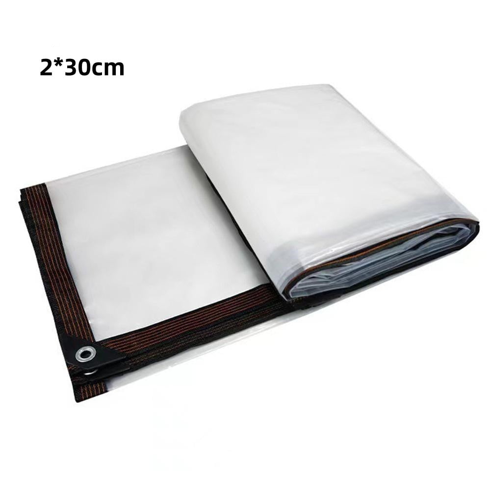 1Pc Waterproof Clear Tarps With Grommets Patio Tarps For Covering ...
