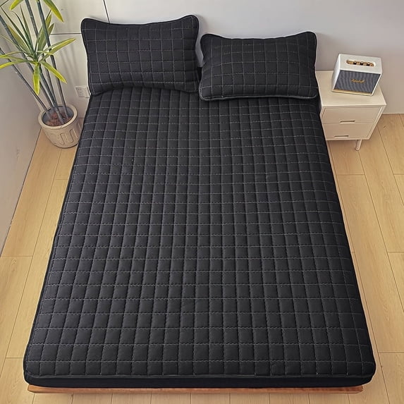 1Pc Waterproof Embossed Mattress Protector, 11.8" Thickened Fitted ...