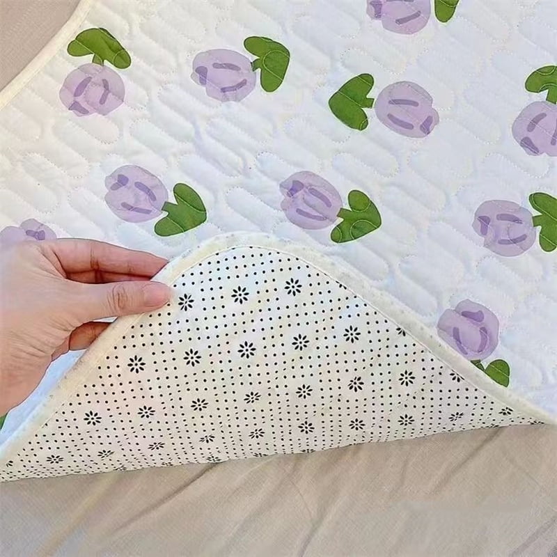 1Pc Waterproof Incontinence Bed Pad - Absorbent, Non-Slip, Reusable ...