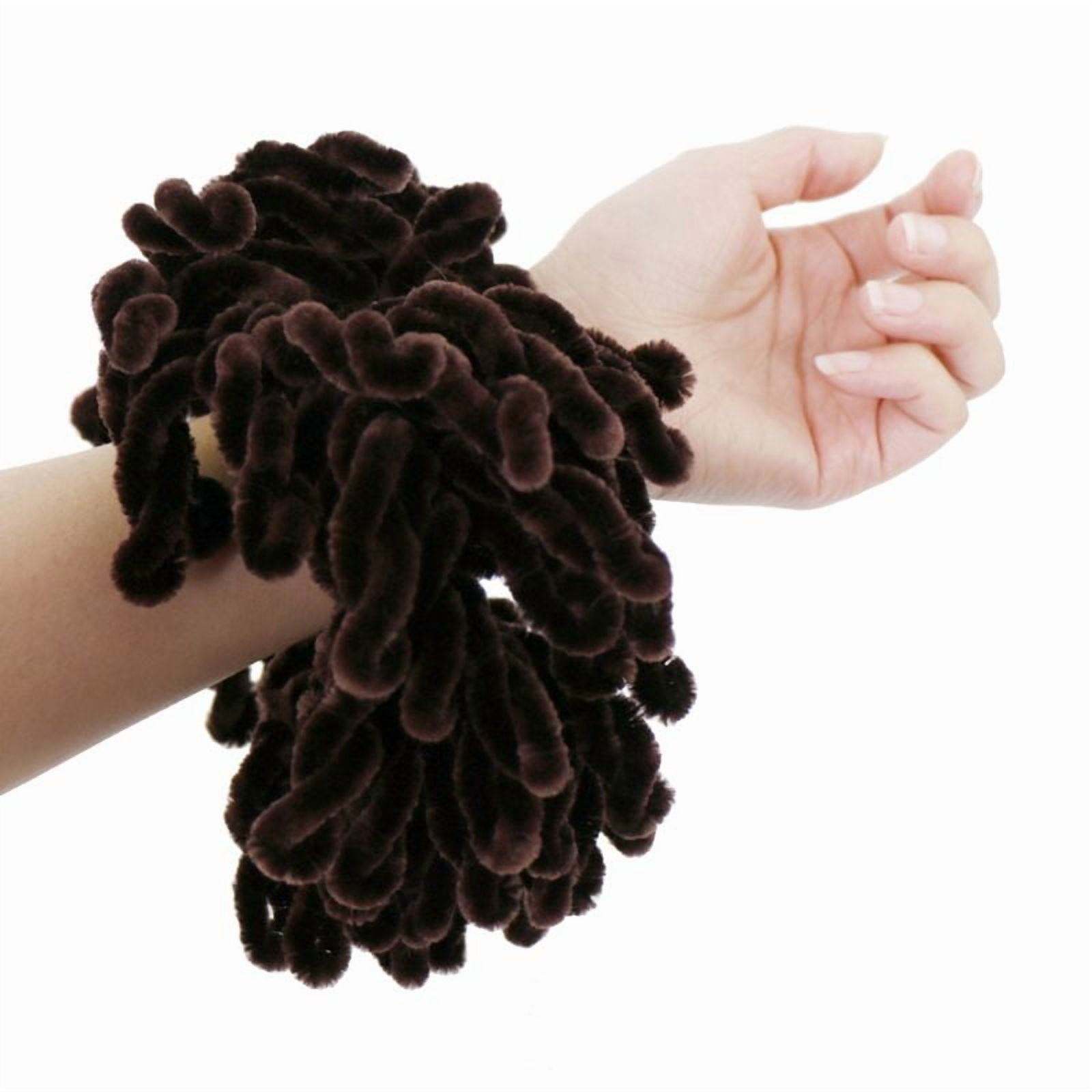 1Pc Women Fluffy Velvet Hijab Scrunchies Solid Color Plain Big Hair ...