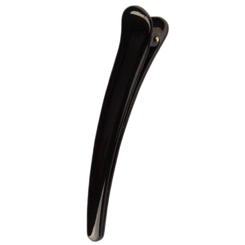 1Pc Women Girls Black Single Prong Hair Clip Professional Hairdressing ...