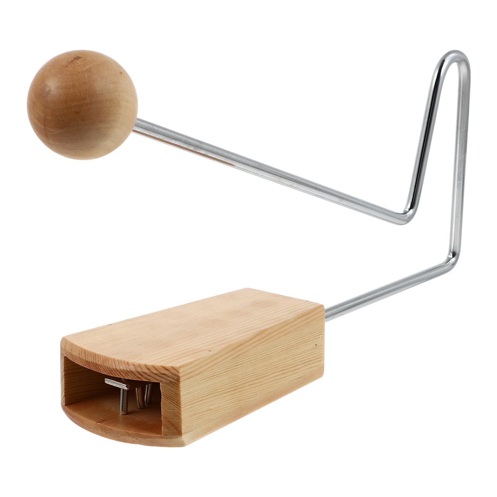 1Pc Wood Ball Clapper Tremolo Percussion Instrument Tremolo (Wood Color ...